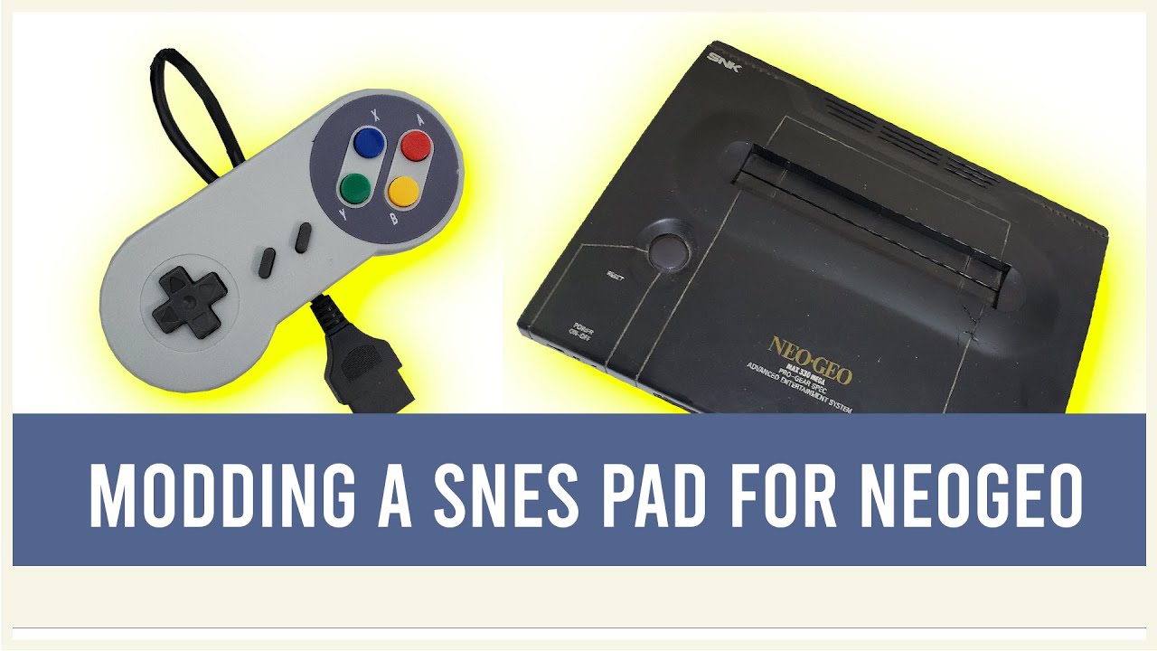 Modding a Cheap SNES Gamepad for Neo Geo/Supergun - YouTube