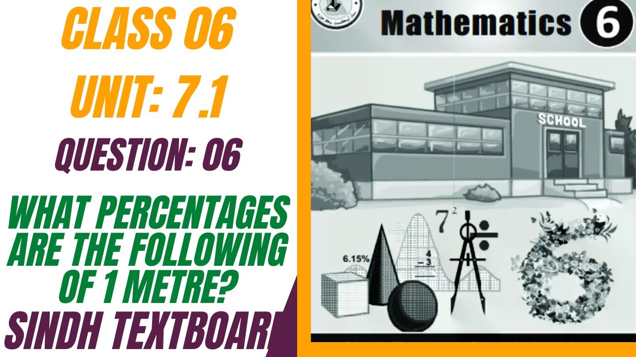 Class 6 Math Sindh Textbook Board Exercise 7.1 Questions 6 complete ...