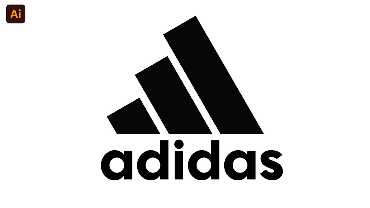 How to Create An Attractive Adidas Logo In Adobe IIIustrator in 1 Minute - YouTube
