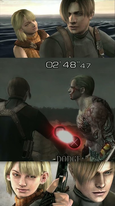 Full Knife Fight Leon & Krauser ! Resident Evil 4 HD Project #youtubeshorts #gaming #shorts ...