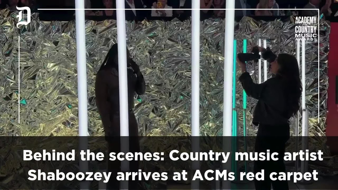 Behind the scenes video: Country music artist Shaboozey arrives at ACMs ...