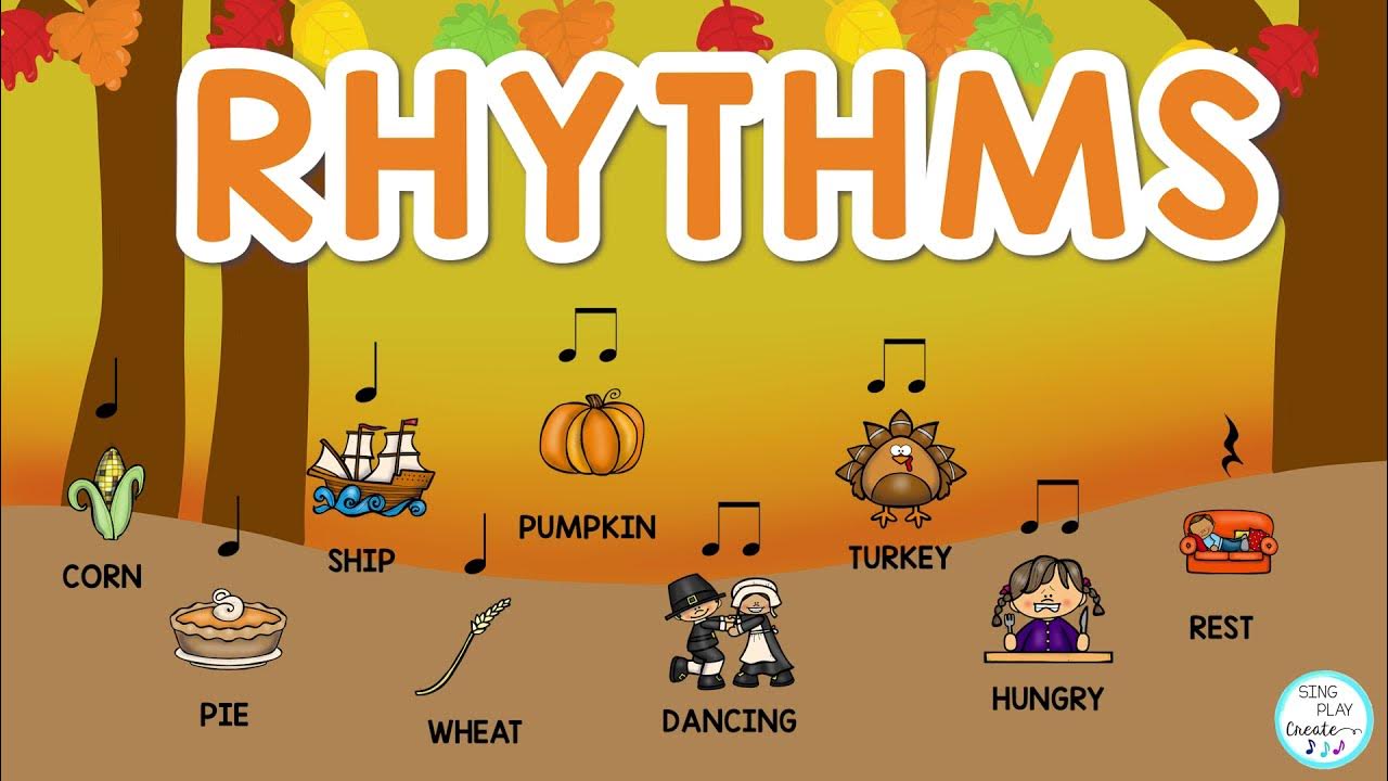 Thanksgiving Rhythm Play Along| Elementary Rhythm Lesson| Rhythm Play ...