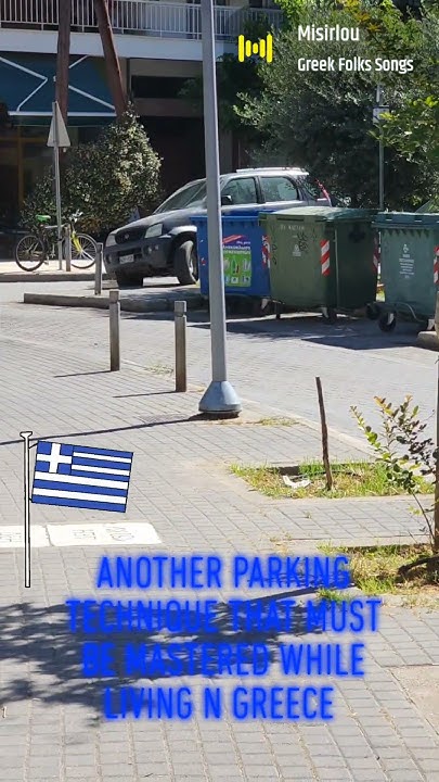 Greek Parking Skills: Half Street, Half Sidewalk! 🚗🇬🇷😂 - YouTube