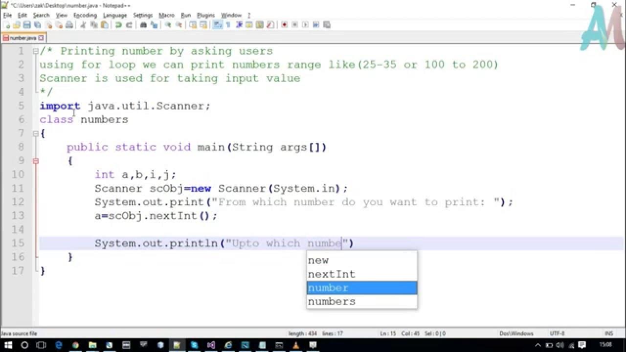 How to Print numbers range in Java - YouTube
