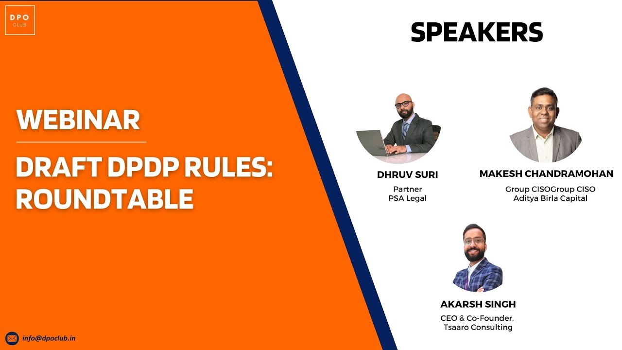 Draft DPDP Rules 2025 – Roundtable Discussion - YouTube