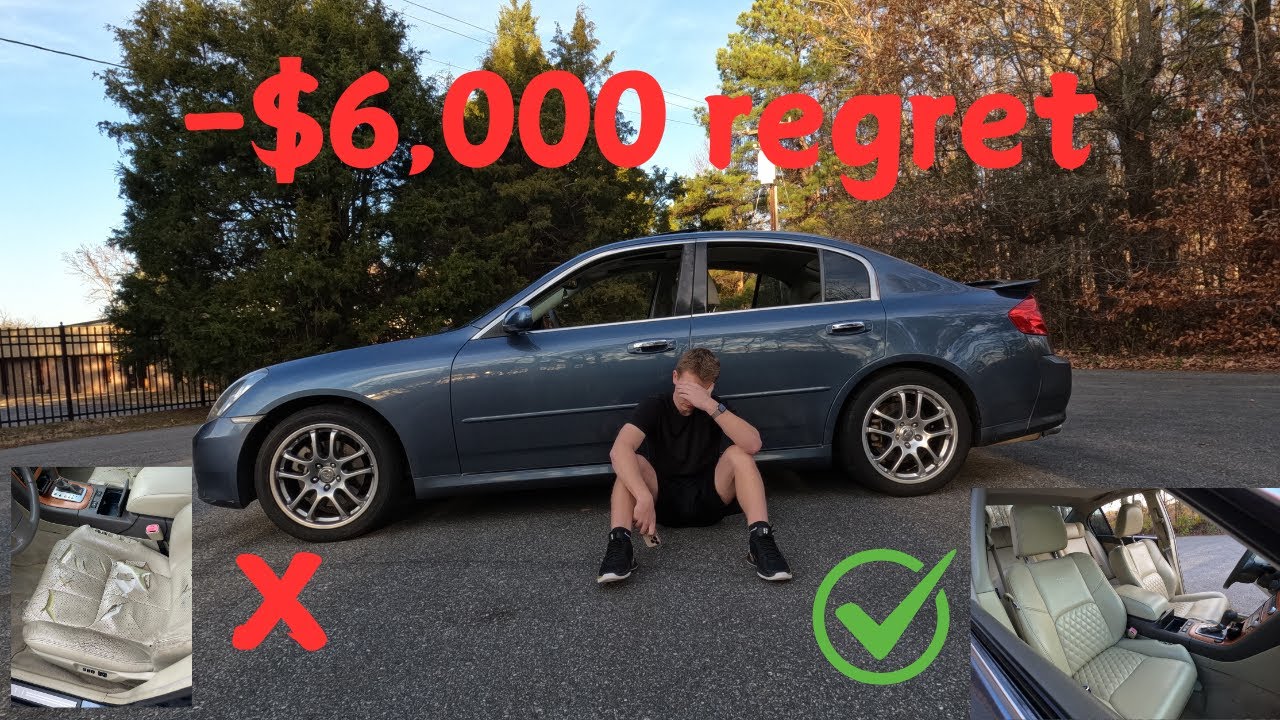 Infiniti G35 custom interior (6 month review) - YouTube