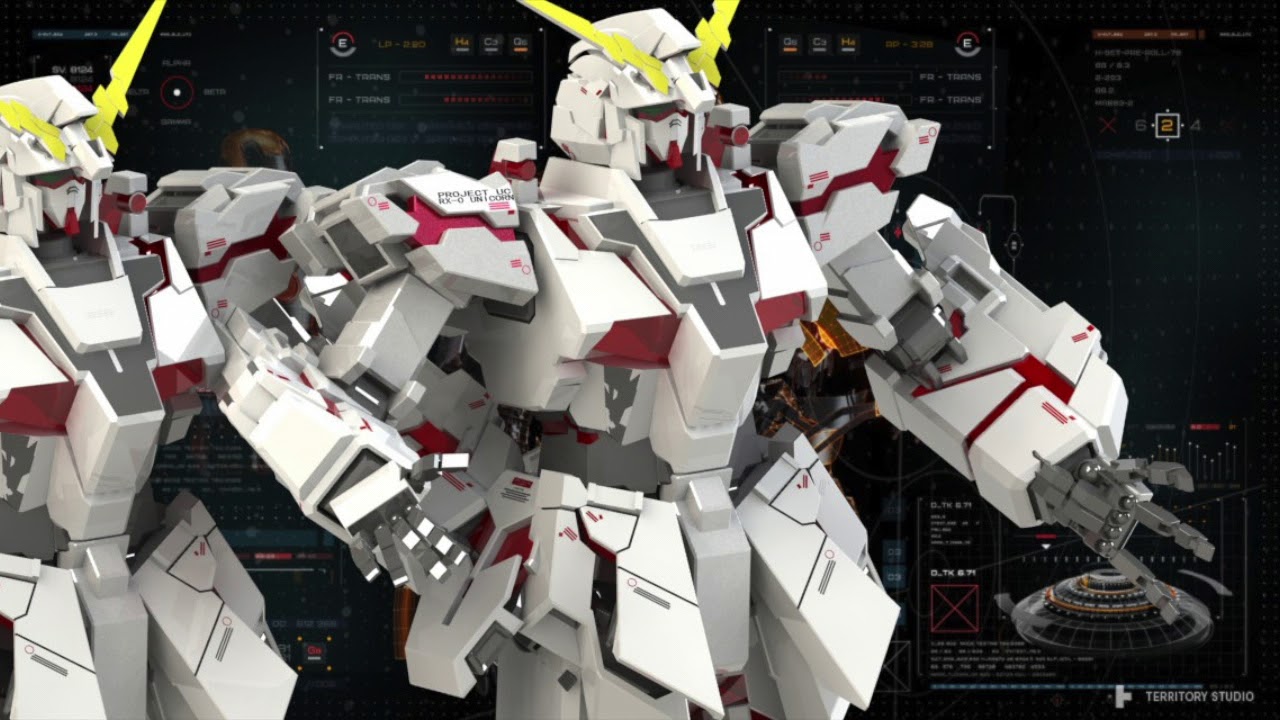 3d Gundam RX-0 mit solidworks - YouTube