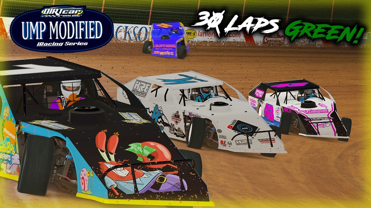 UMP Modified at Lanier - 30 Laps Green! - YouTube