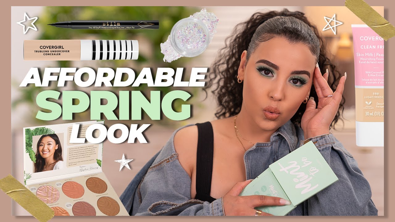 Spring Makeup Look Using Affordable Makeup Products! - YouTube