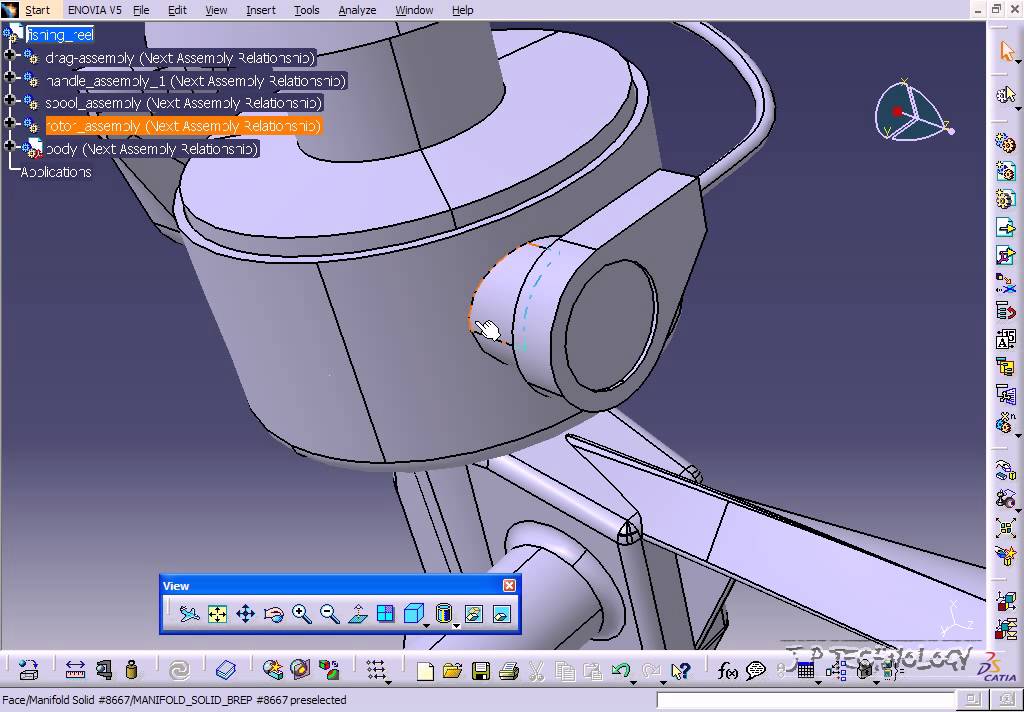 Catia V5 Tutorial-74 Paralell And Perspective View - YouTube