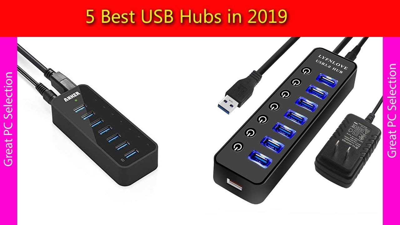 5 Best USB Hubs in 2019 - YouTube