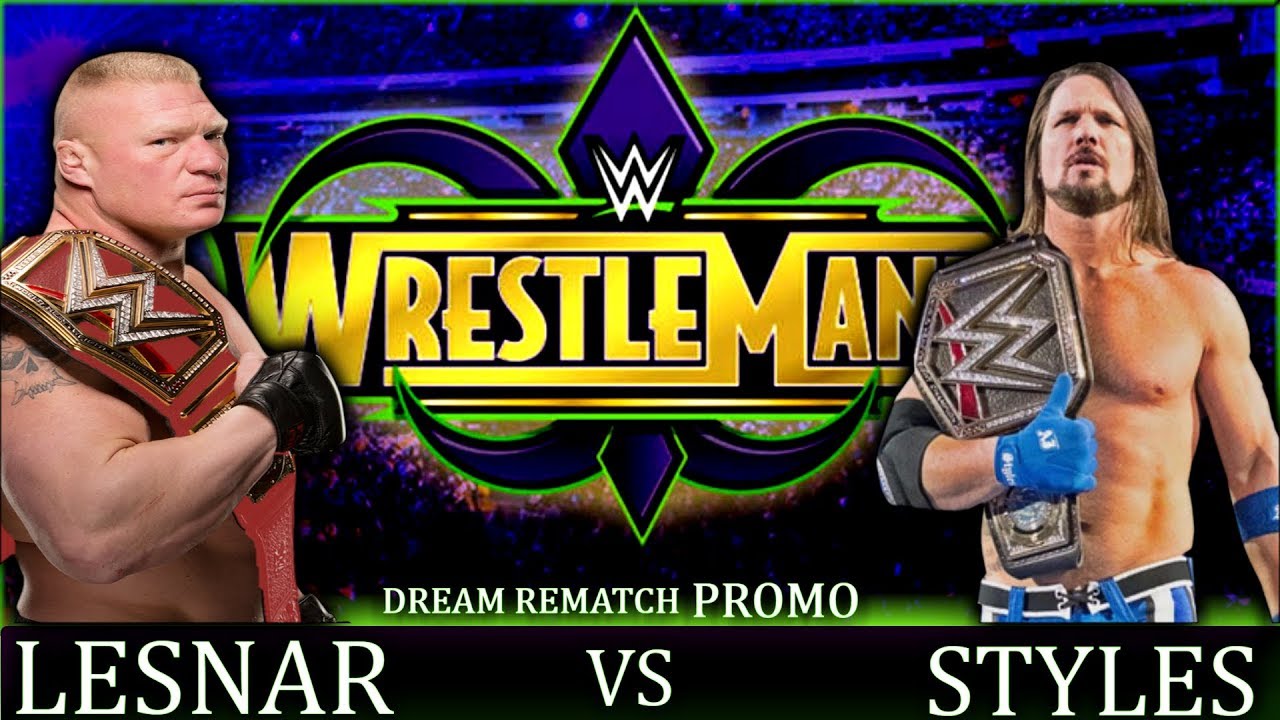 Brock Lesnar vs AJ Styles - Dream Rematch Promo - YouTube