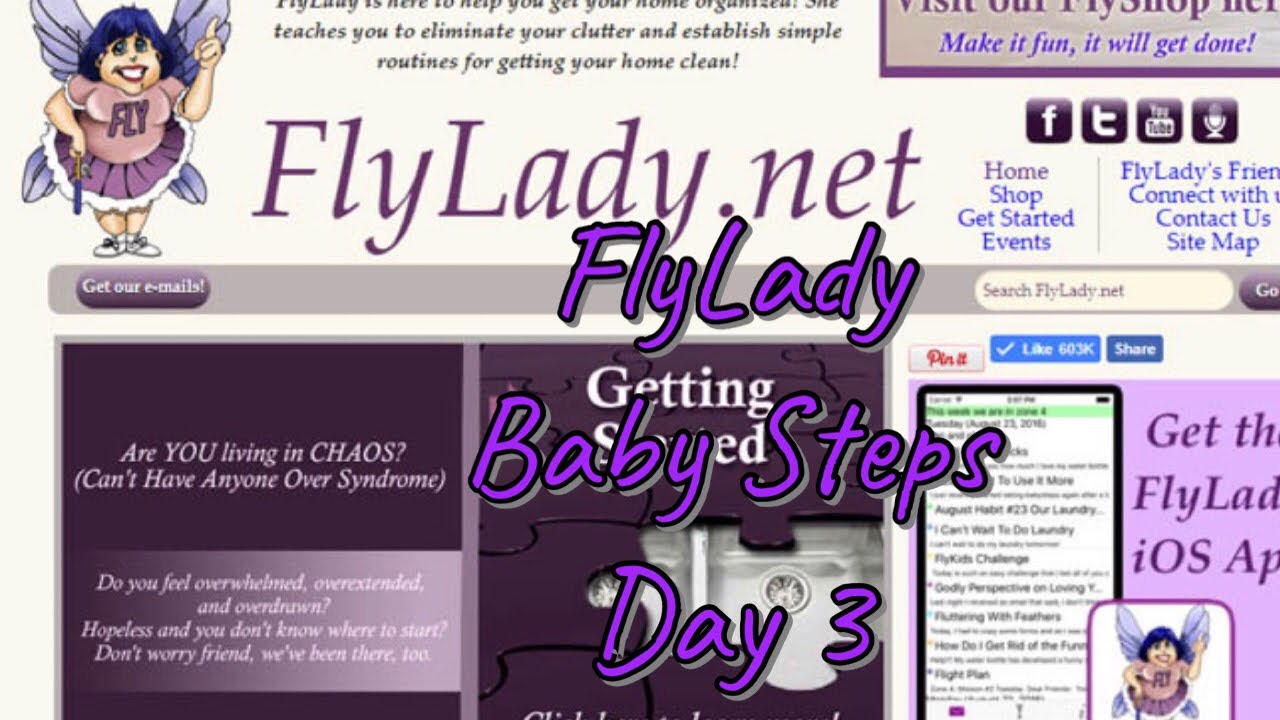 Flylady Baby Steps Day 3 - YouTube
