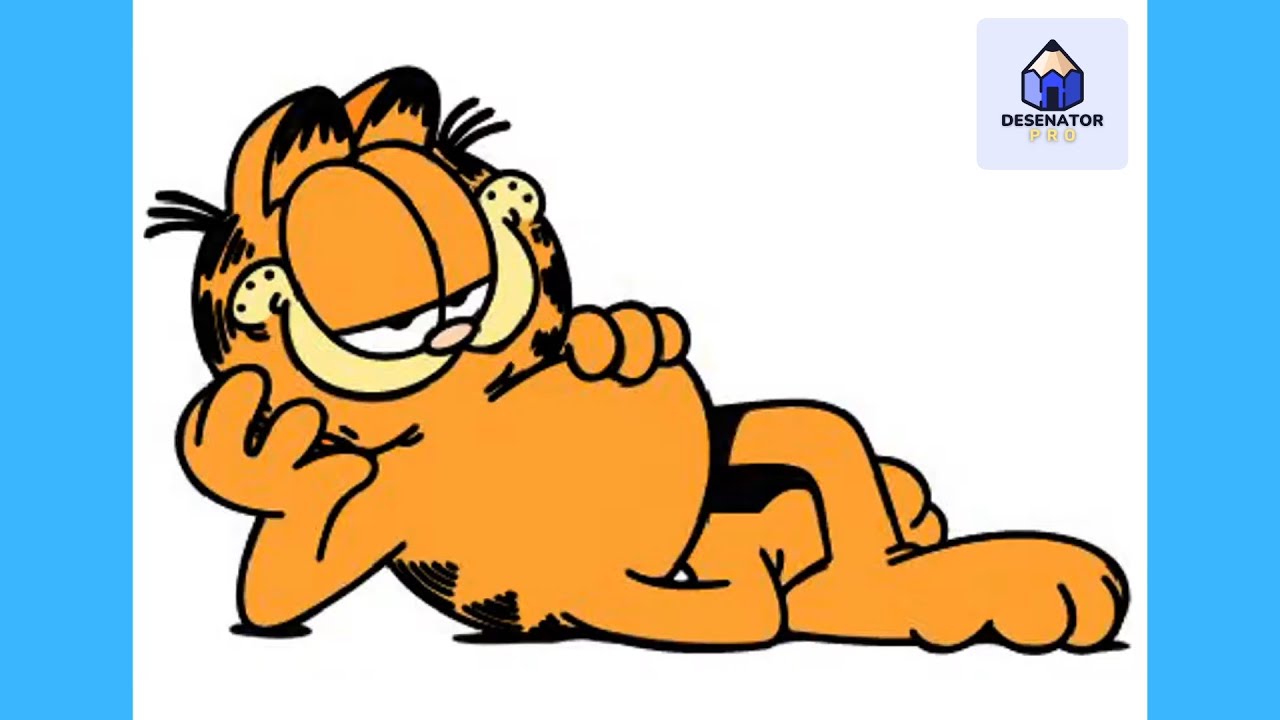 Cum Să Îl Desenezi Pe GARFIELD | Usor Pas cu Pas Tutorial pentru ...