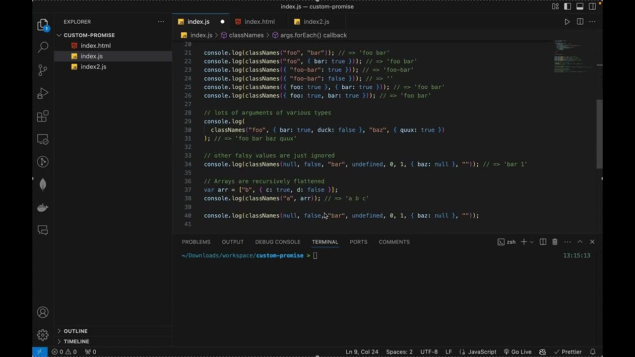 Implement your own className prop utility in JS | Solving Frontend interview problems - YouTube