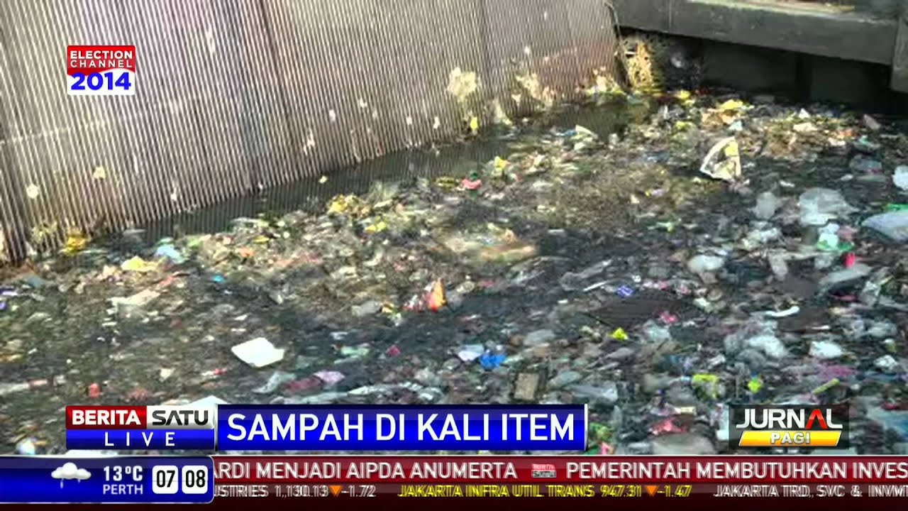 LIVE -- Kondisi Kali Item Jakarta Pusat - YouTube