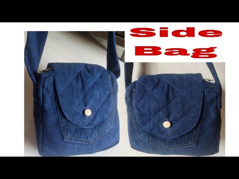 Diy Side Bag From Old Jeans 👖// Side Bag // Handbag // Convert Old ...