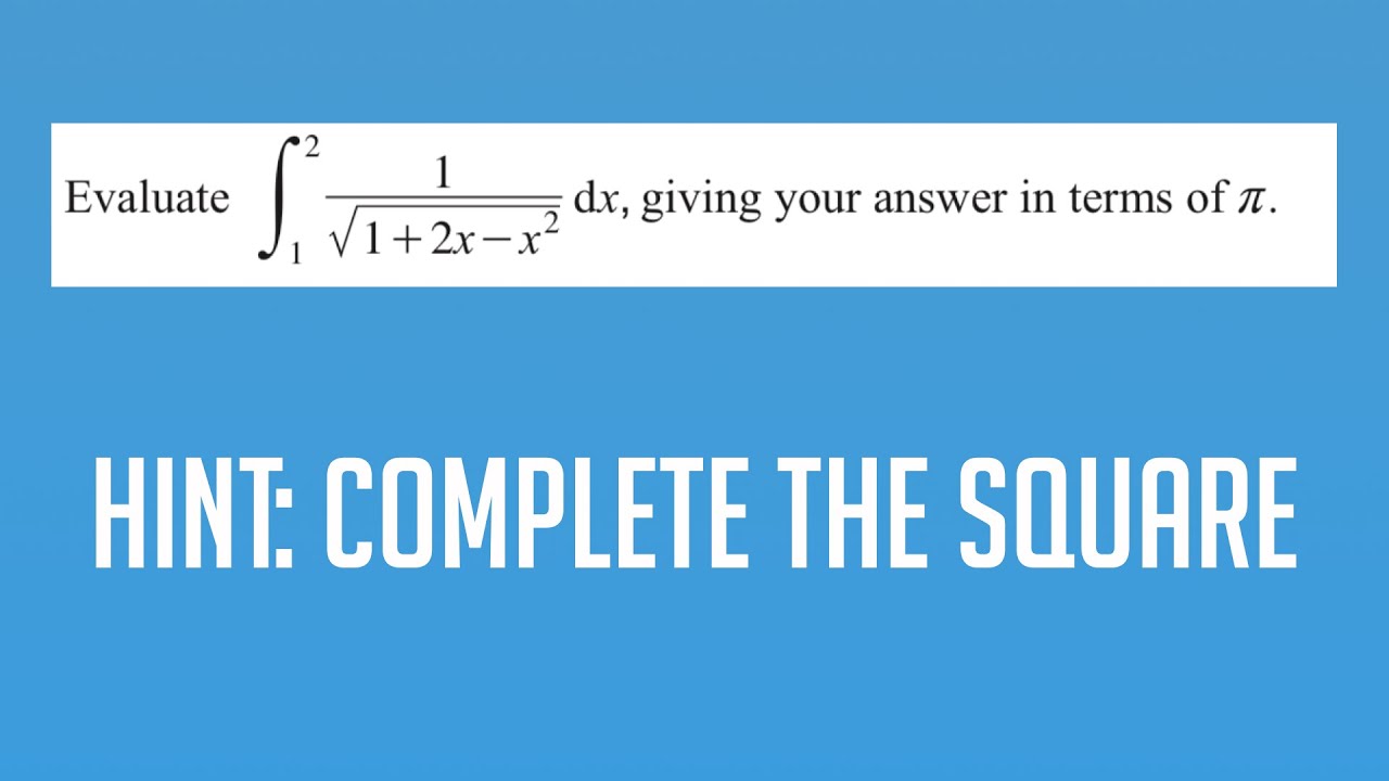 A difficult A Level Further Maths Integral - YouTube