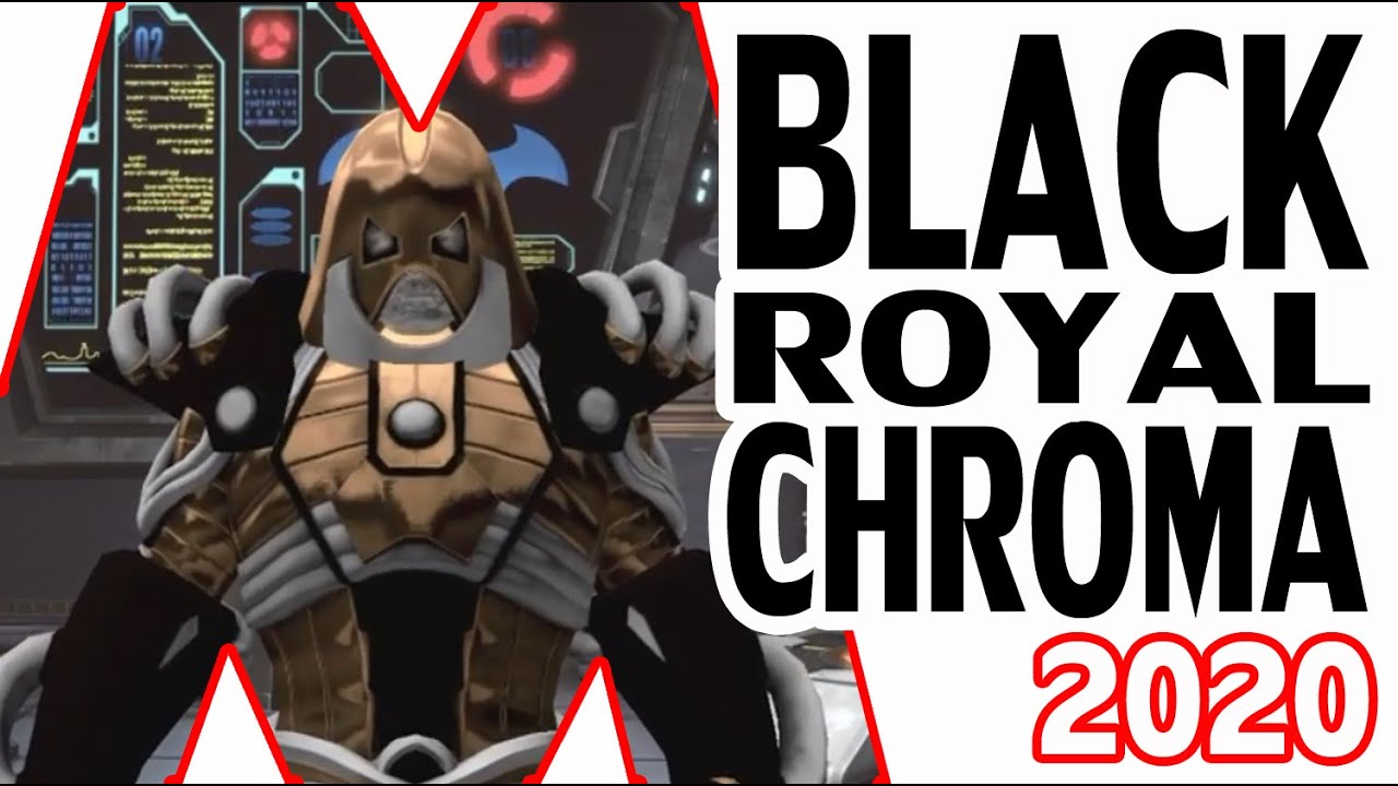 DCUO Black Royal Chroma Material - YouTube