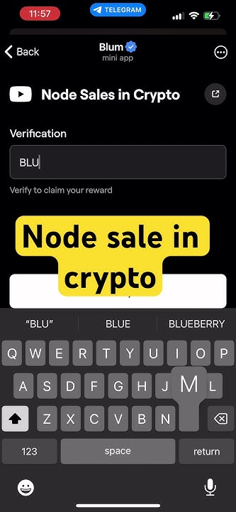 Node sales in crypto blum video code | Blum video code node sales in crypto - YouTube