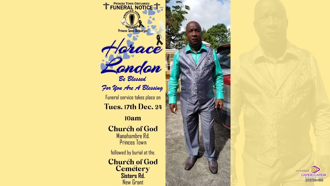 Celebrating the Life of: Horace London - YouTube