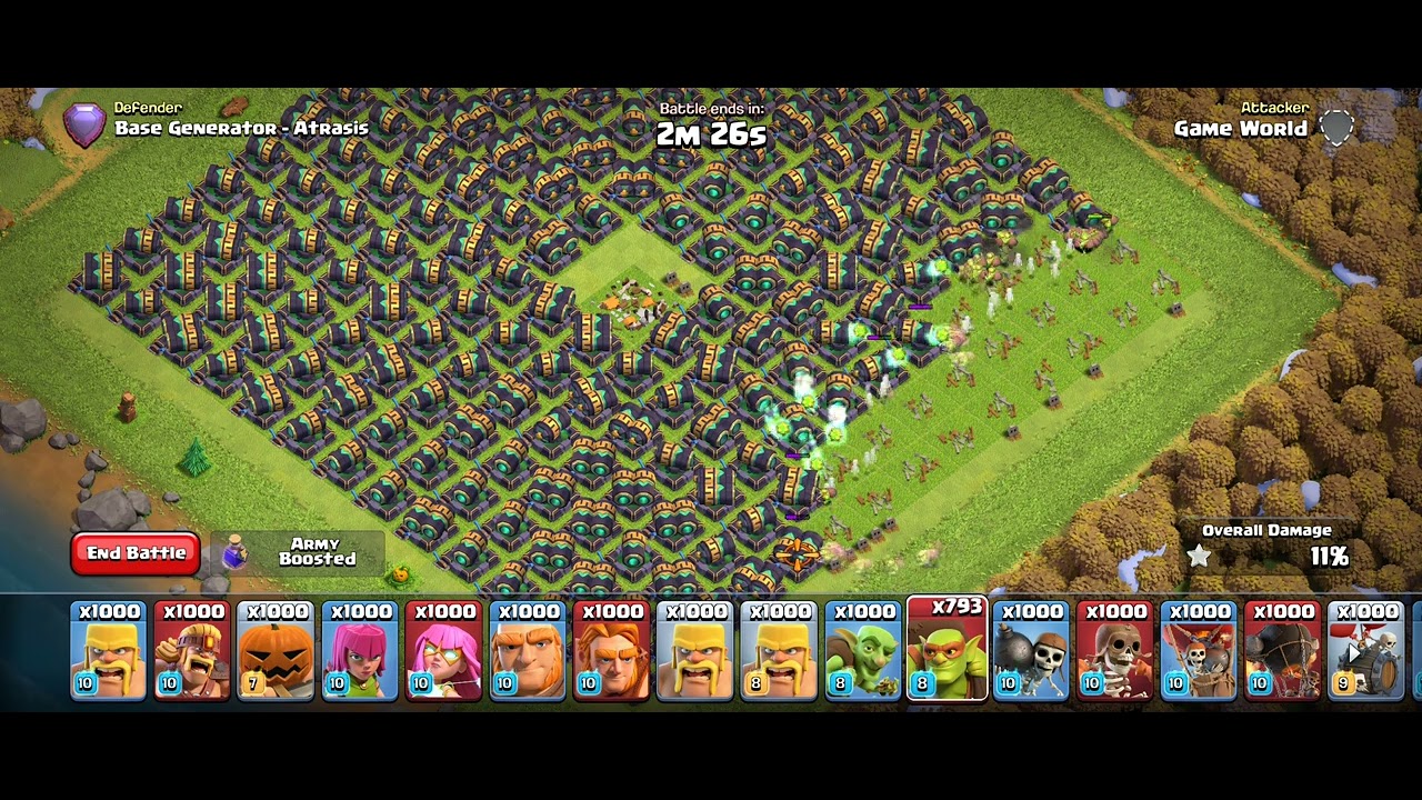 Sneaky Goblin (Level 8) VS Cannon Base (Level 20) - YouTube