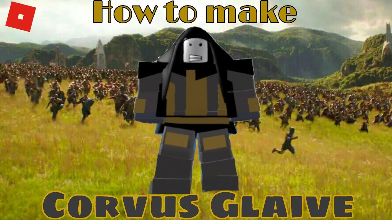 How to make Corvus Glaive in Roblox Superhero life 2 - YouTube