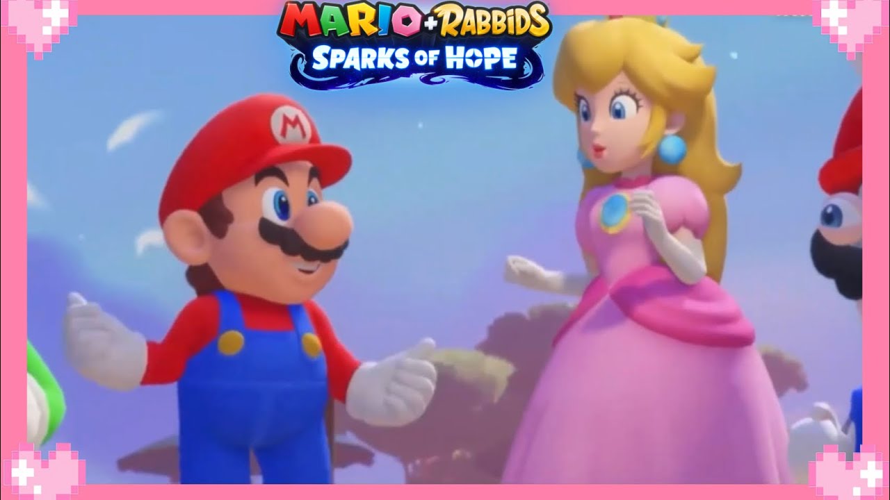 💗 mario + rabbids: spark of hope ( Peach and Friends dancing) short 💗 ...