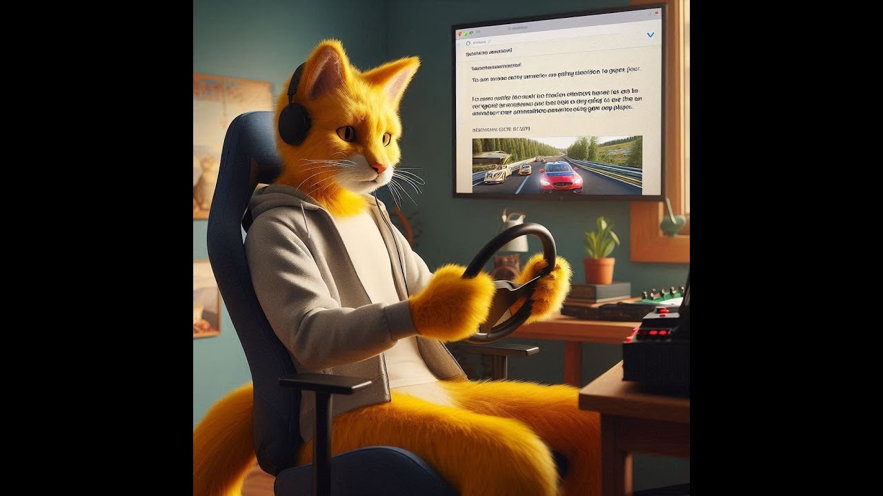 Cat Races Real Cars After Playing Video Games (VIRAL) - YouTube