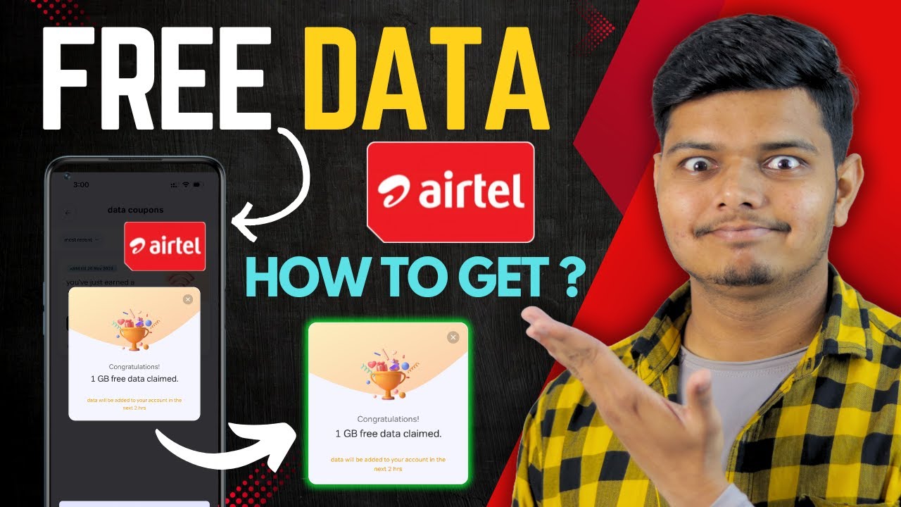 Get Airtel FREE DATA Coupons | How to Claim Airtel Data Coupon using ...