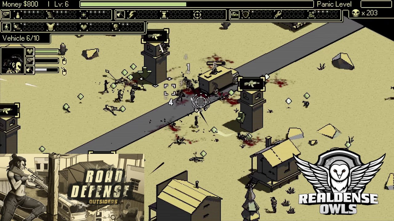 I must defend this vehicle from... zombies? - Road Defense Outsiders ...