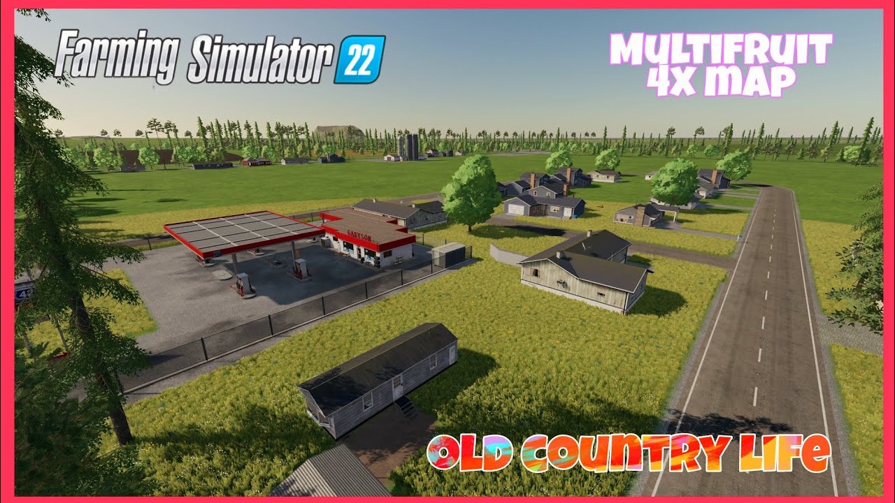 OLD COUNTRY LIFE - NEW MOD MAP: FARMING SIMULATOR 22 *FLY OVER* - YouTube