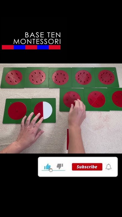 Montessori Fractions: SIMPLE Equivalences (Sensorial Exploration 1) # ...