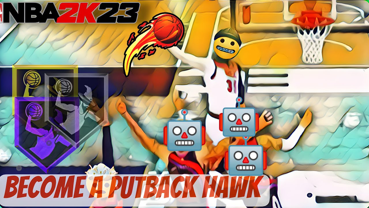 NBA 2K23 Aerial Wizard 🌟 Finishing badge: How to do PUTBACKS dunks ...