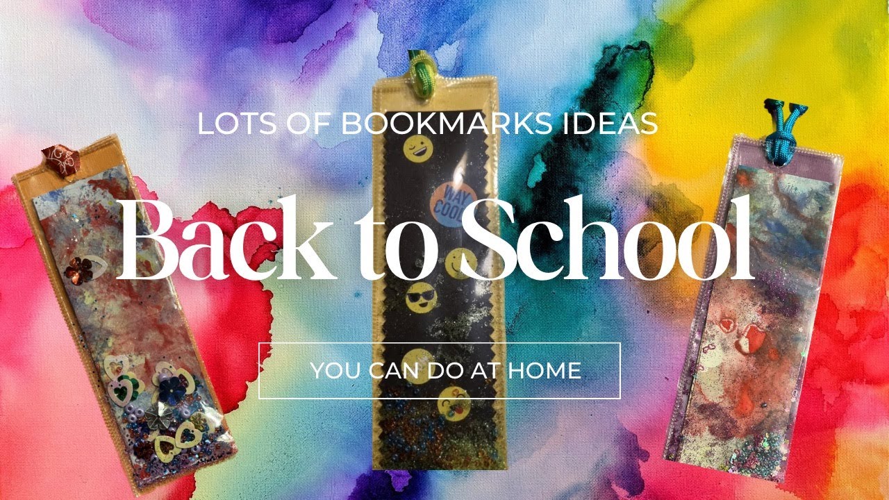 So many more easy DIY Shaker Bookmarks Ideas!!! Back to School - YouTube