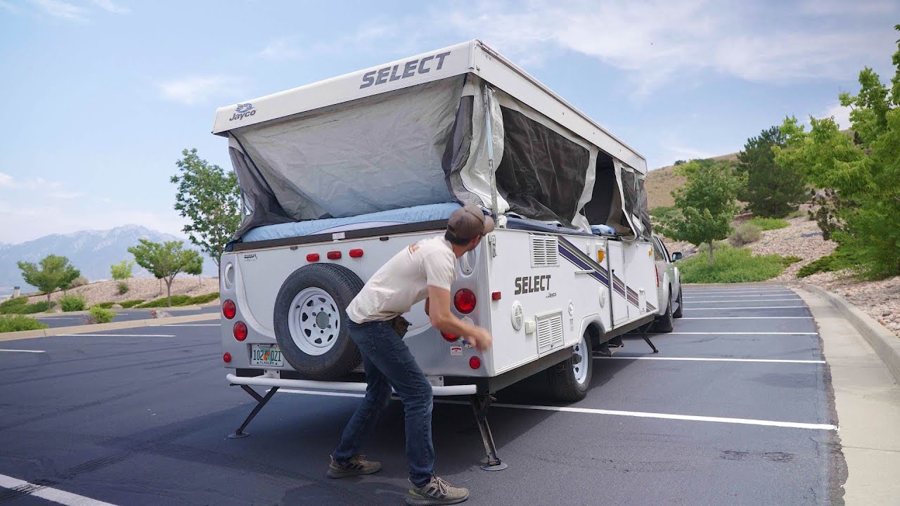 CHEAP Luxury Pop-Up Camper | Full Tour - YouTube