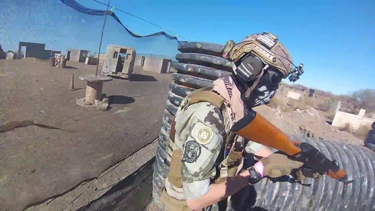 Airsoft Ground War Attack on Trench 1/29/17 - YouTube