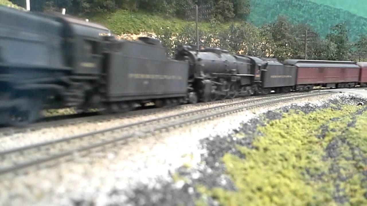 PRR Double Headed Steam on the HO scale Williamsport Division Railroad ...