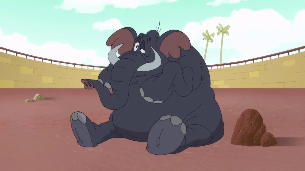 Looney Tunes Cartoon: Sylvester Butt crushed by an Elephant - YouTube