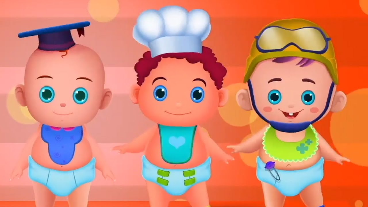 Cinq Petits Bébés Dessin Animé Vidéos et Préscolaire Rimes en Français ...