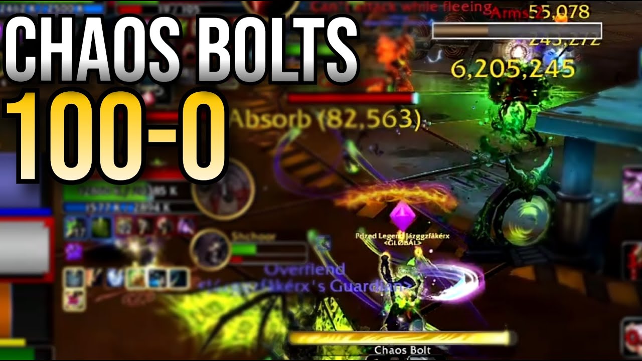 WHEN CHAOS BOLT HITS HARDER THAN A RAID BOSS | WoW 3v3 Arena ft ...