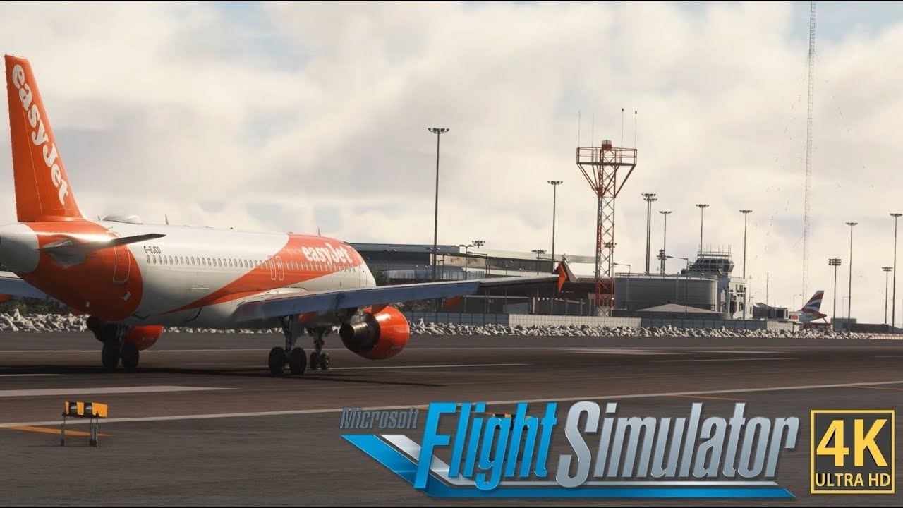 Ultra Setting Full Flight LHR-GIB + Take Off In Storm [Microsoft Flight ...