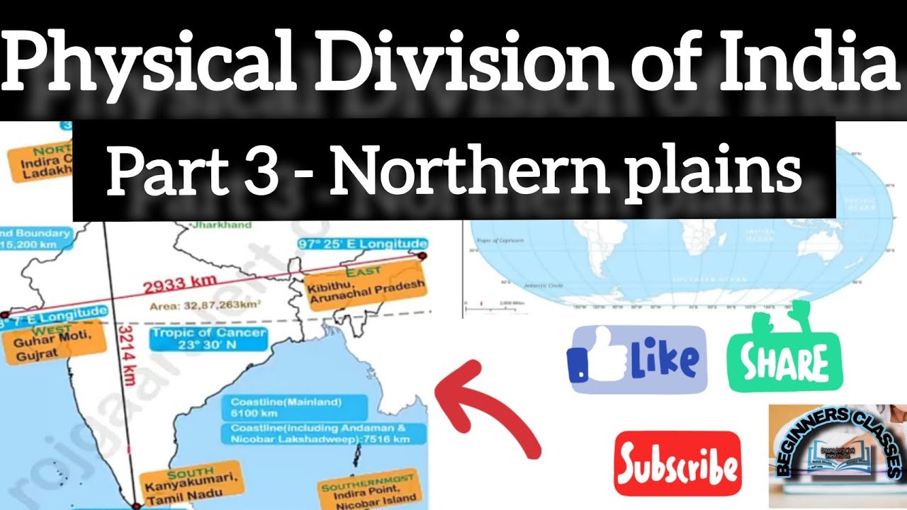 Physical Division of India 3 | Northern plains and Deccan plateau by ...