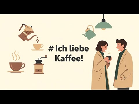 I Love Coffee!  How to Talk About Coffee in German | Easy German Listening (A2–B1) #deutsch