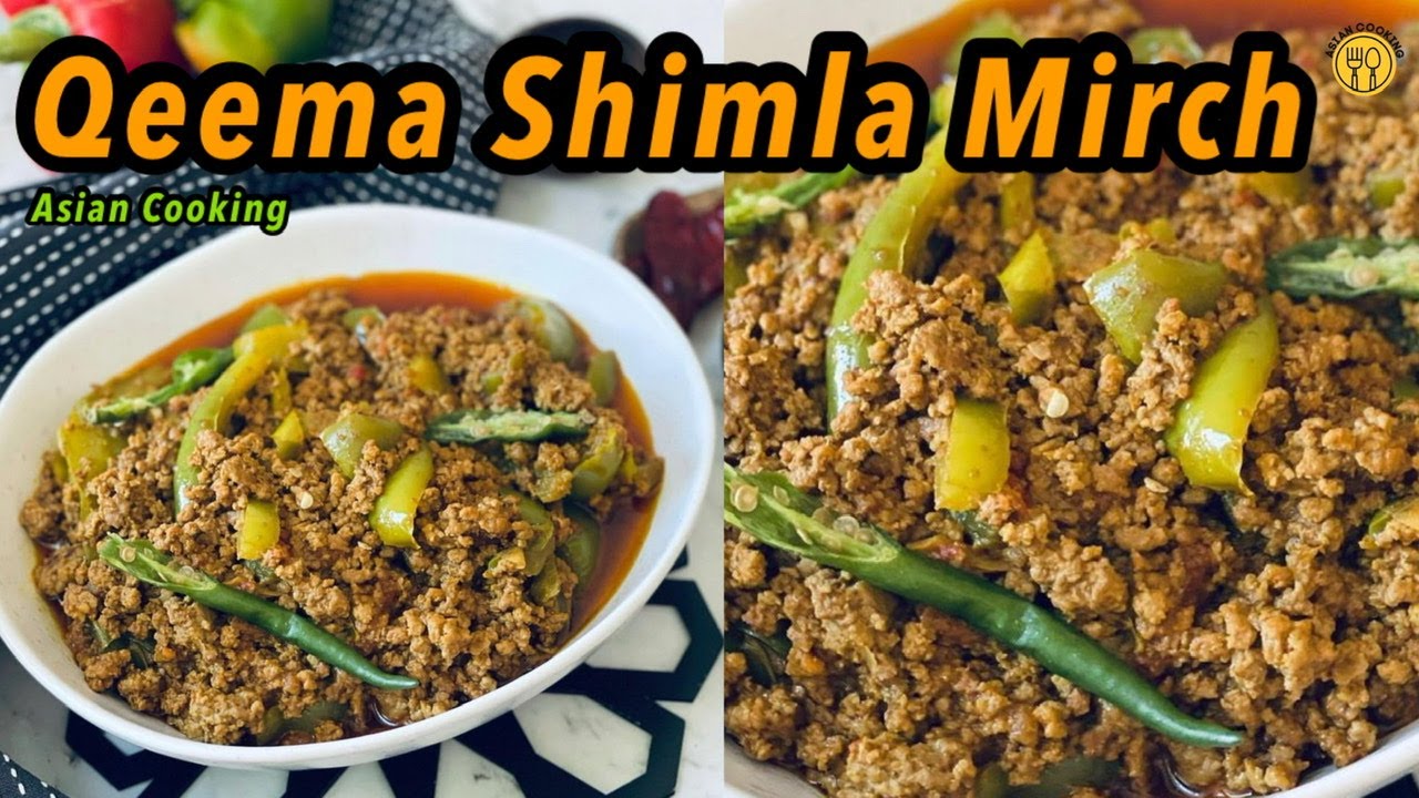 Qeema Shimla Mirch | Shimla Mirch Qeema Recipe | Keema Recipe ...