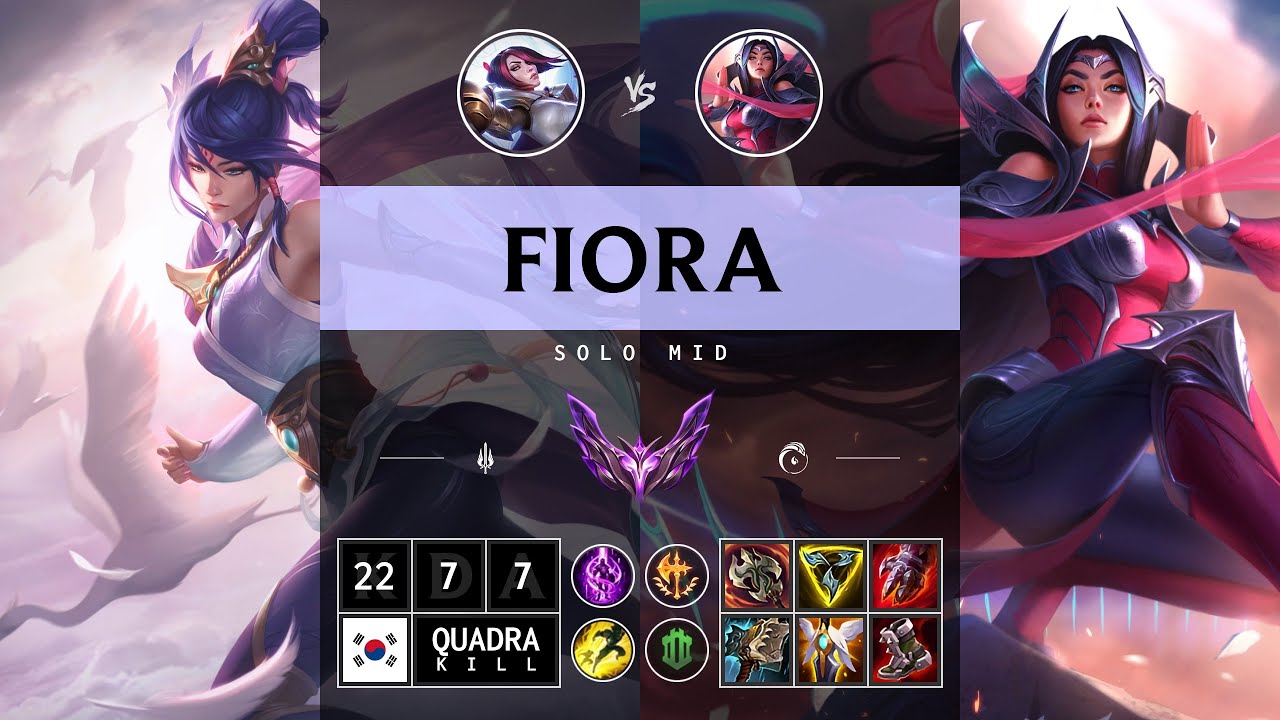 Fiora Mid vs Irelia - KR Master Patch 14.13 - YouTube
