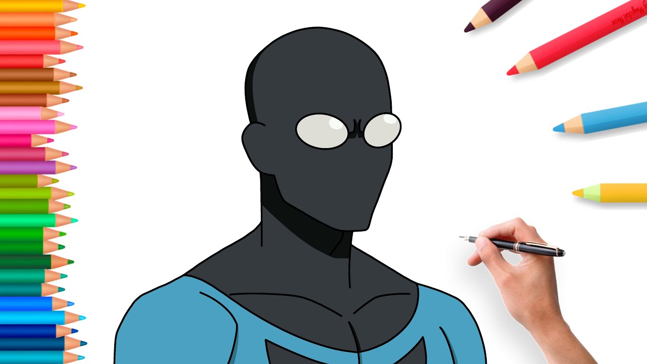 How to draw full masked Invincible step by step | easy tutorial - YouTube