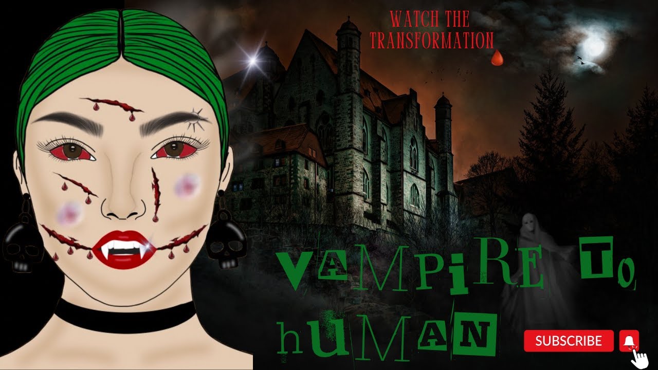 Turning a Vampire into a Human 🧛🏼‍♀️🧬 ASMR Art Transformation #asmrart ...