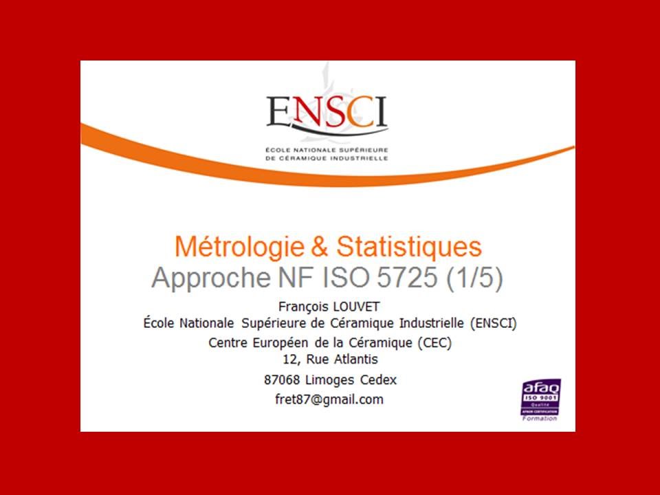 Méthode ISO 5725-2 (1/5) - YouTube