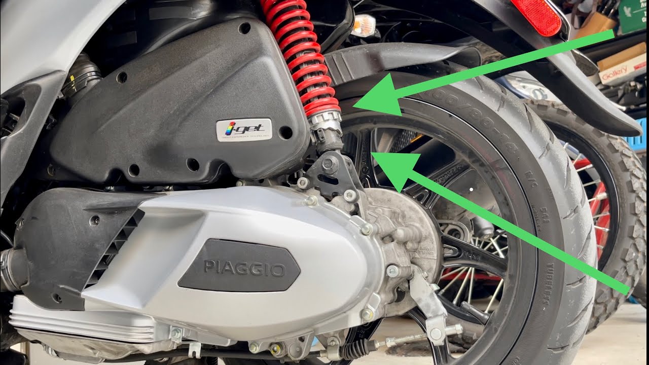 Piaggio Liberty Shock Adjustment (Scooter/Motorcycle) - YouTube